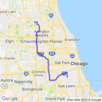 Limousine service between Kildeer, IL and O'Hare Midway airport